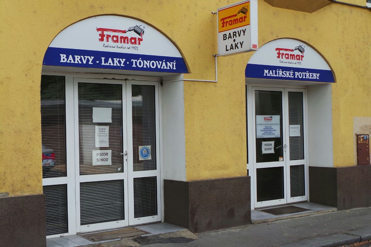 Barvy FRAMAR (Praha, Holešovice), IČO 26713250, adresa • Firmy.cz
