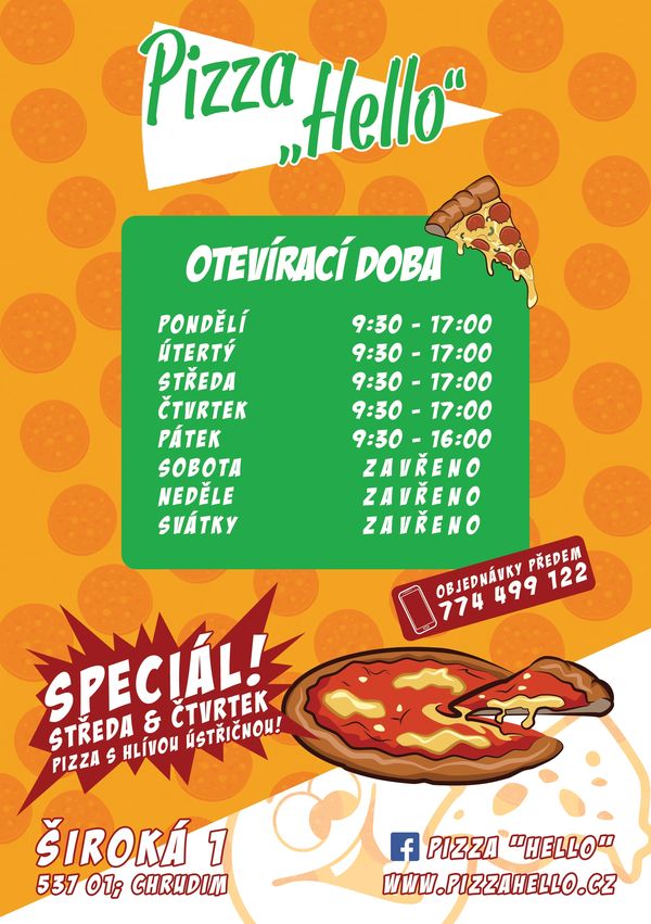 Pizza „Hello!" (Chrudim IV) • Firmy.cz