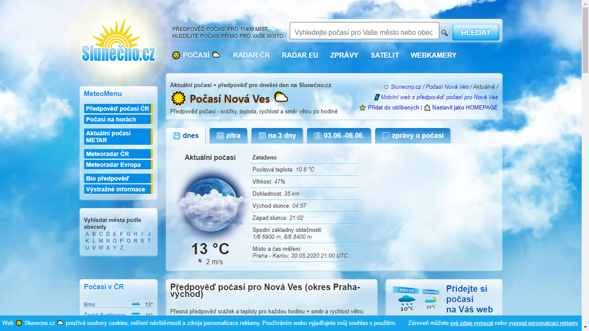 Předpověď počasí Slunecno.cz (Suchohrdly u Miroslavi) • Firmy.cz